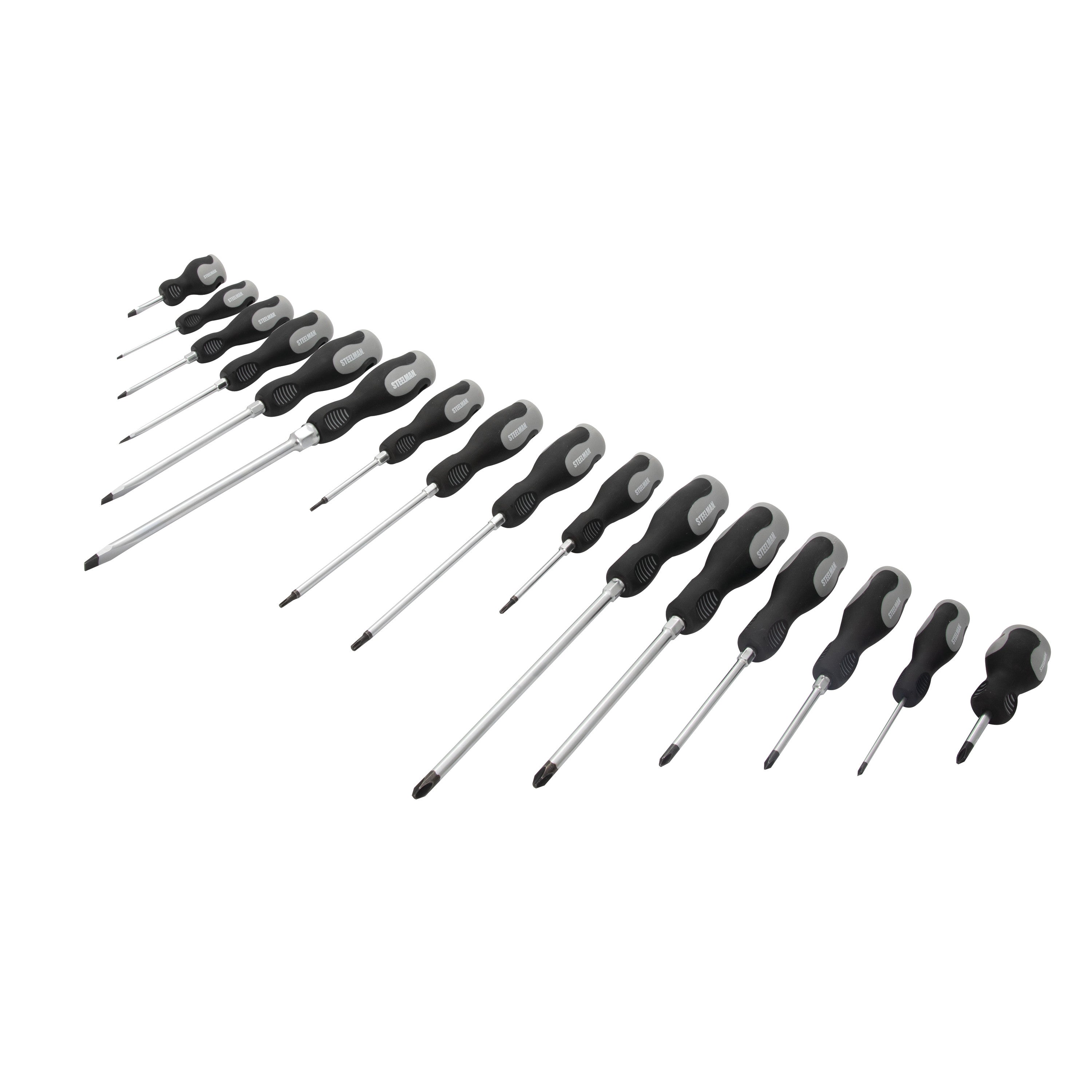 Steelman Slotted, Phillips, And Torx Screwdriver Set, 16-Piece – Steelman Tools