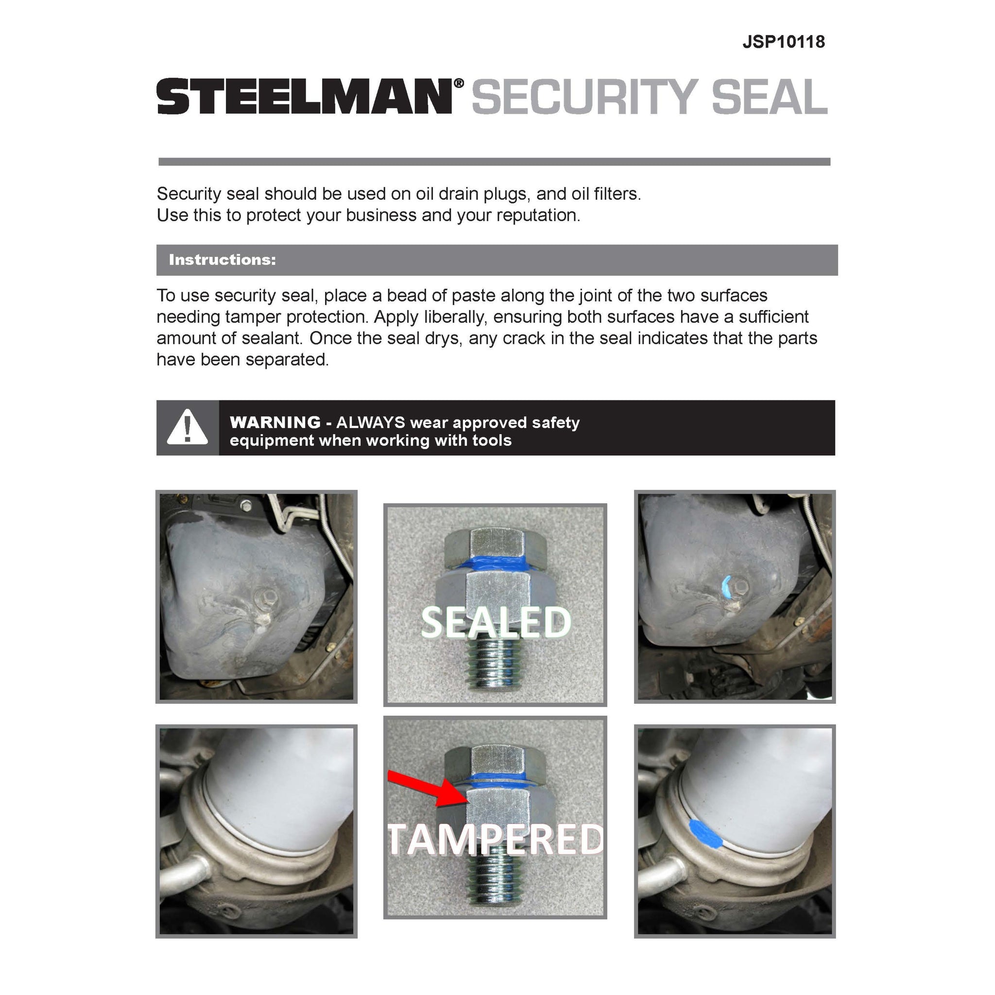 Security Seal for Automobiles and Motorcycles – Steelman Tools