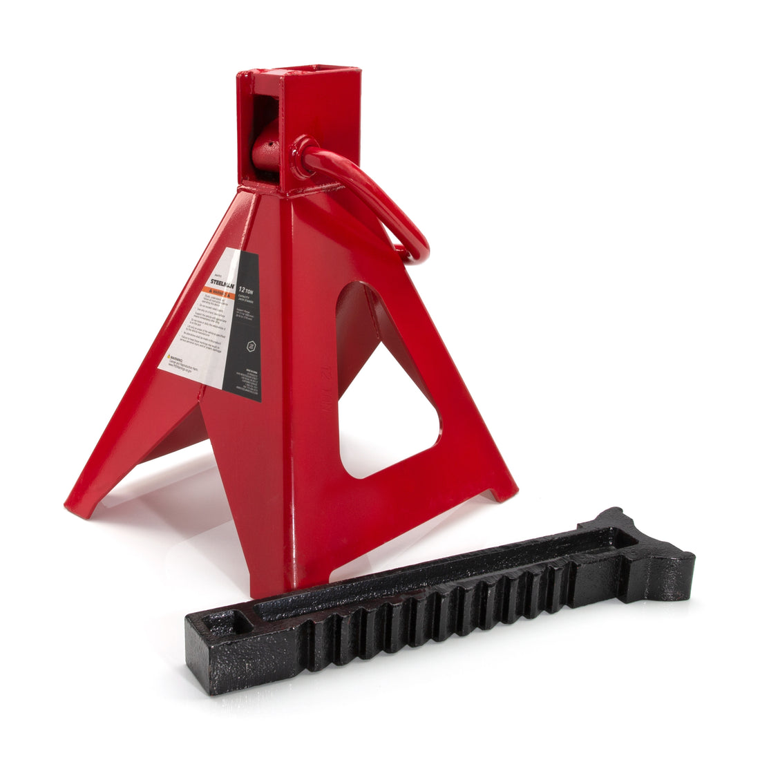 Professional 12-Ton Capacity Jack Stands – Steelman Tools
