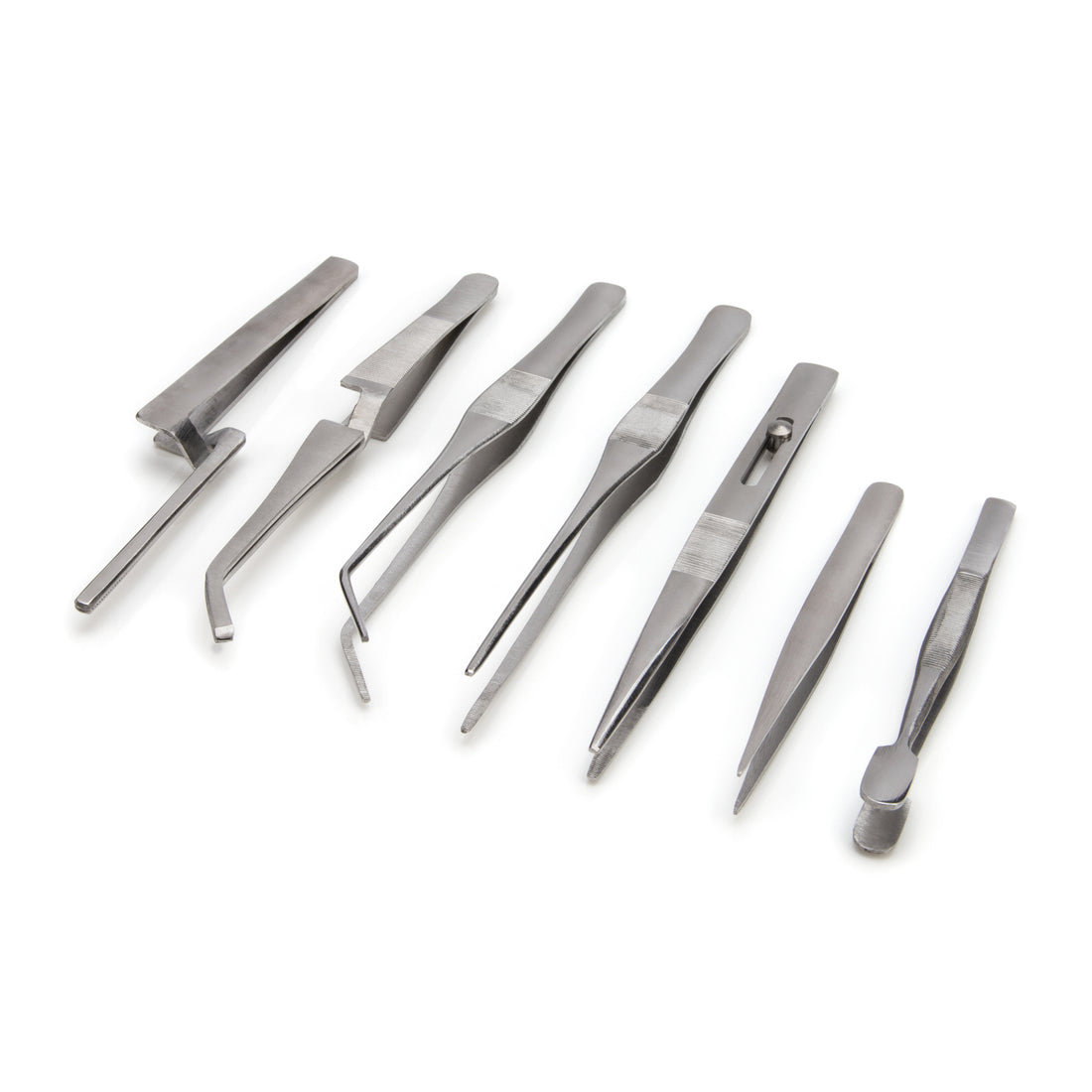 7-piece Variety Tip Style Utility Tweezer Set – Steelman Tools