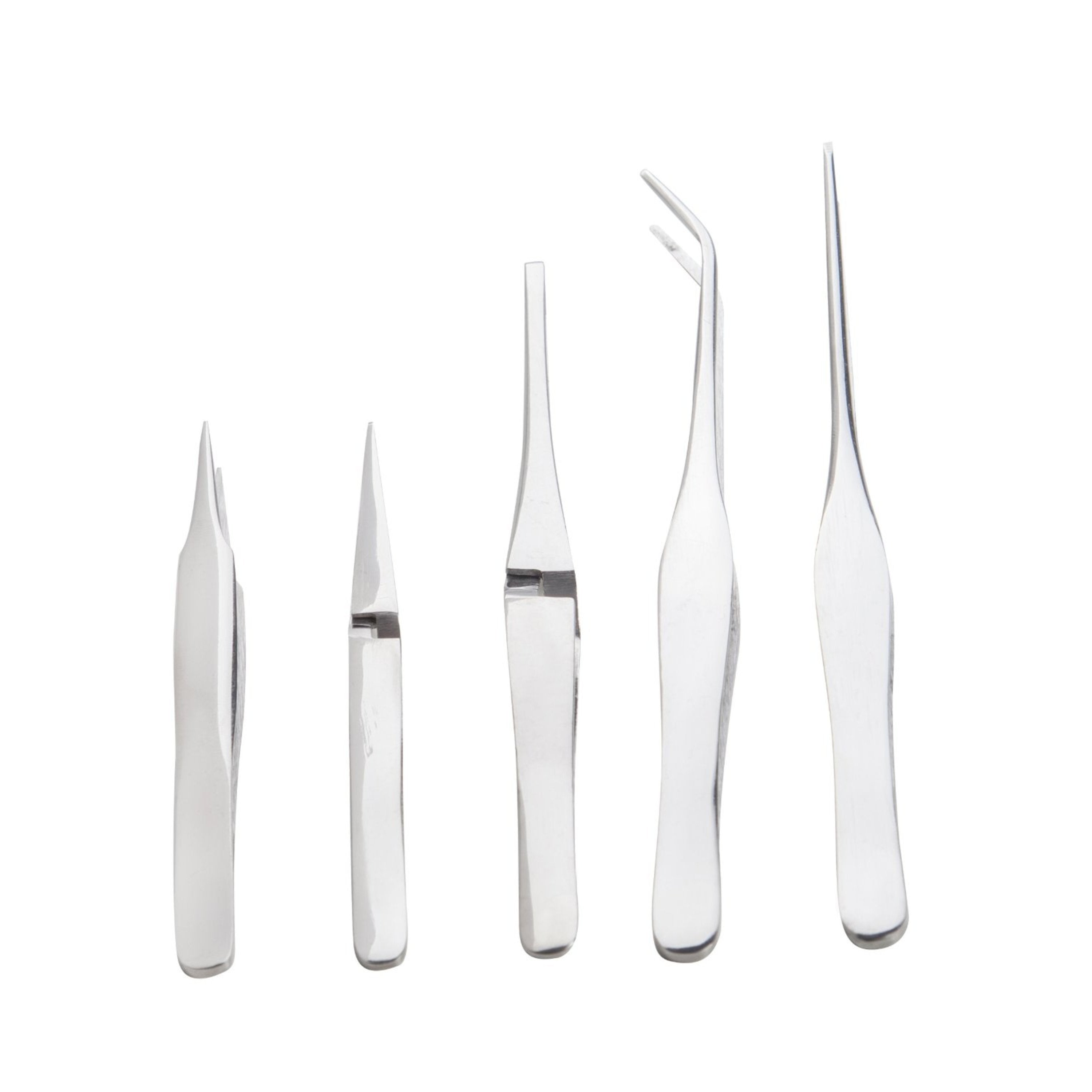 5-piece Stainless Steel Utility Tweezer Set – Steelman Tools