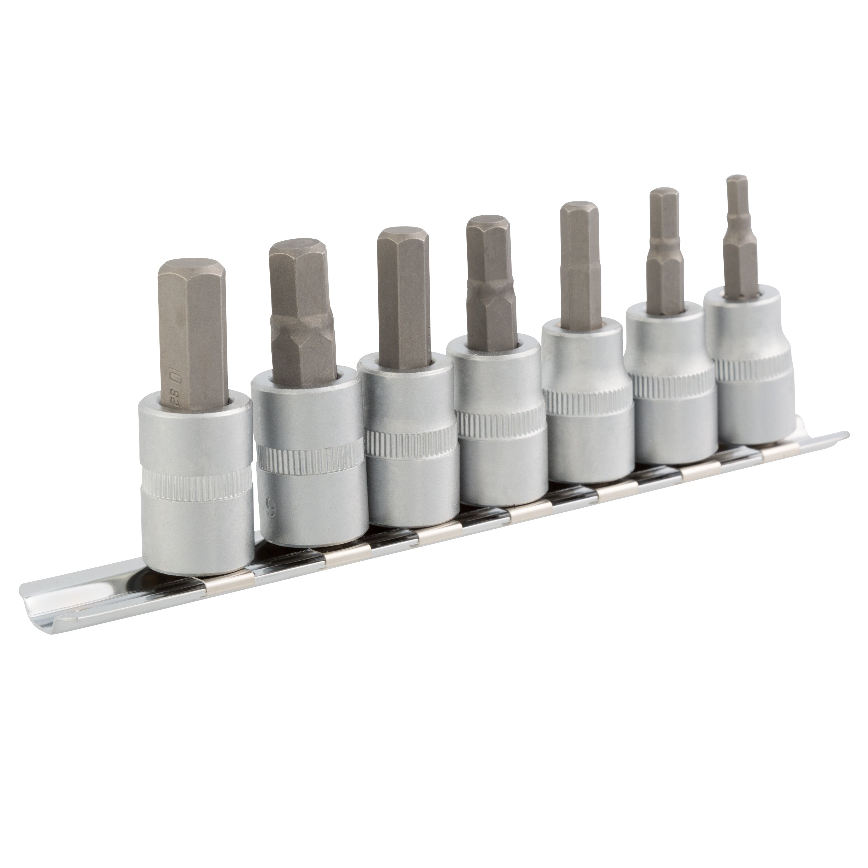 Steelman 7-Piece 3/8-Inch Drive Metric Hex Bit Socket Set With Storage ...