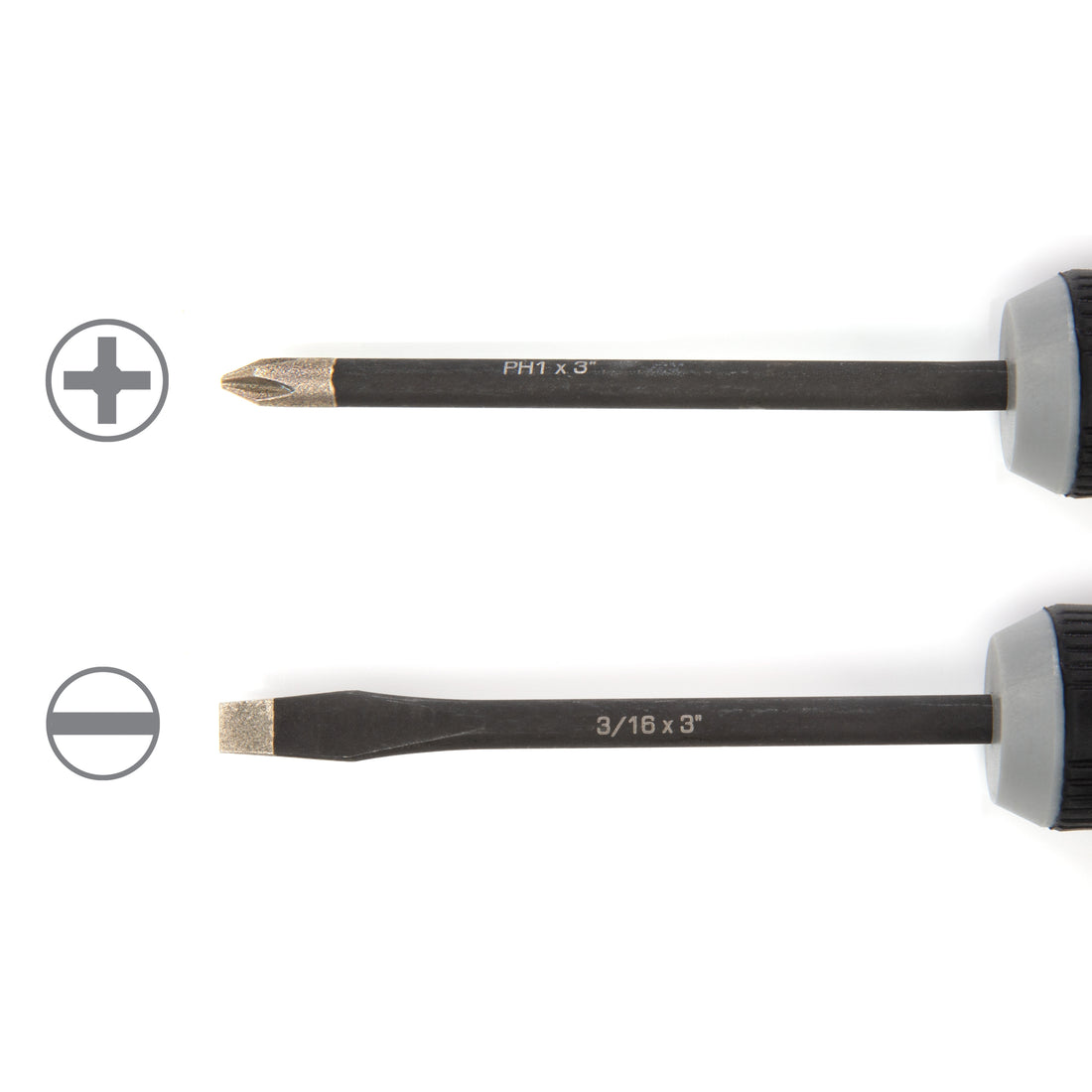 Magnetic Diamond Tip Slotted and Phillips 8-Piece Screwdriver Set ...