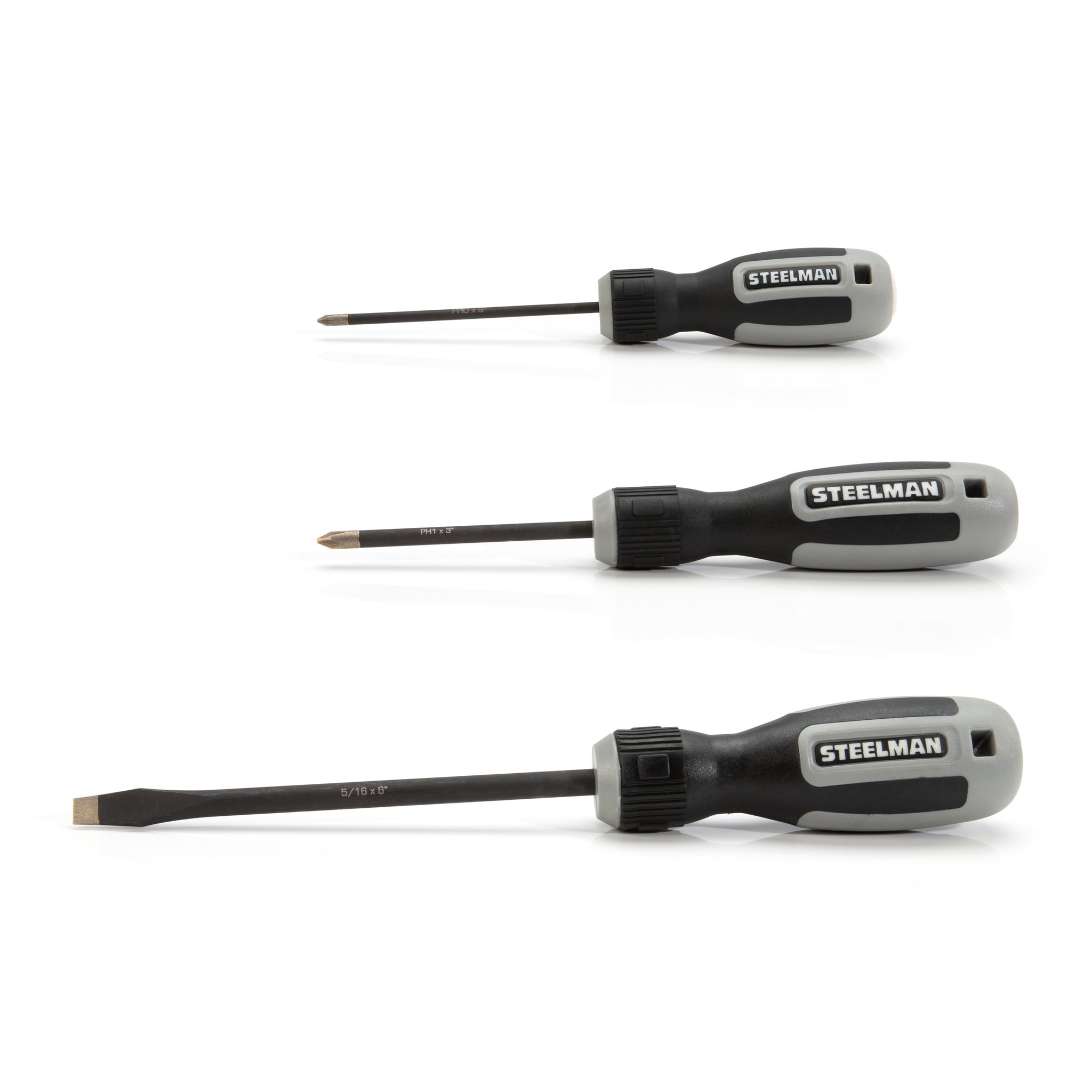 Magnetic Diamond Tip Slotted and Phillips 8-Piece Screwdriver Set – Steelman Tools