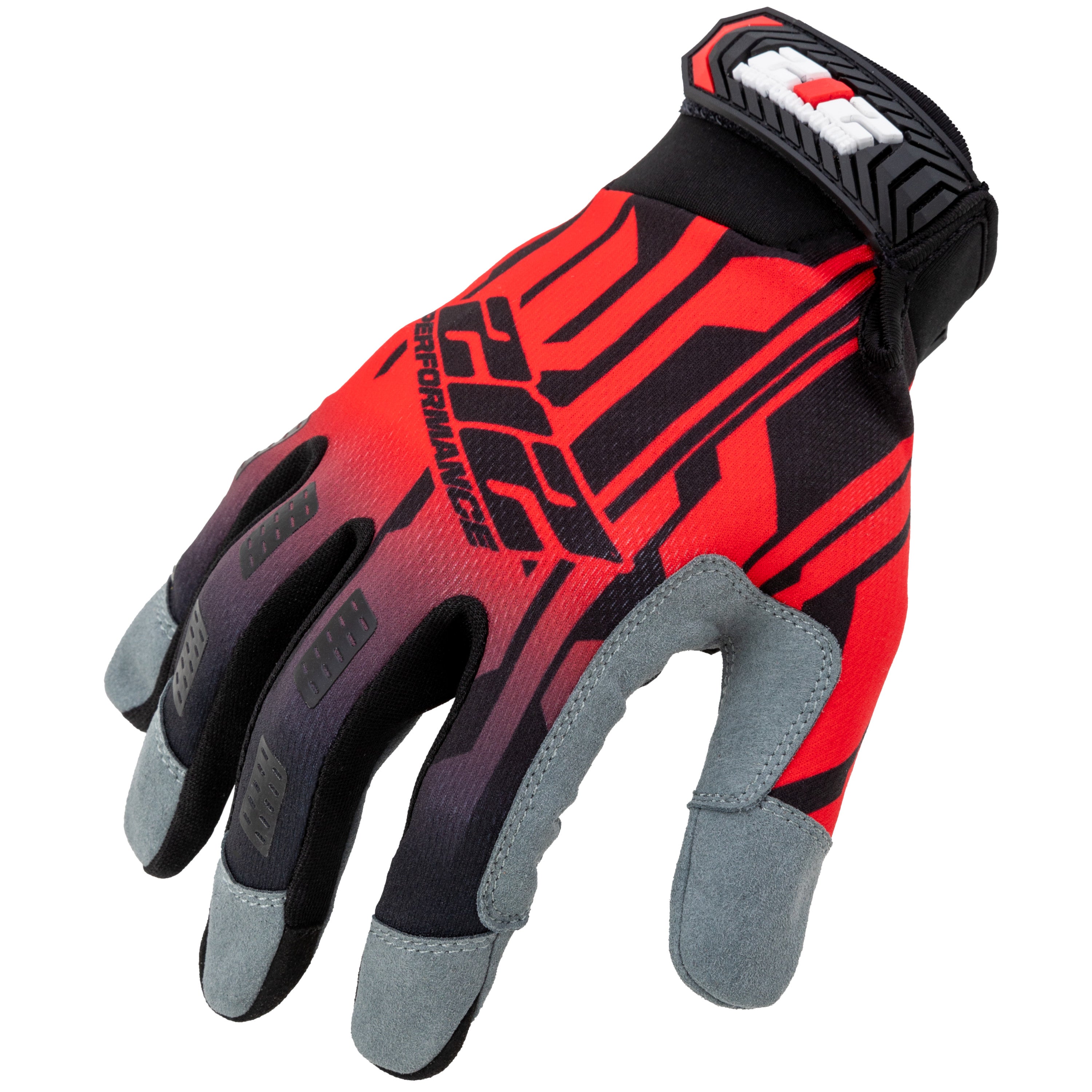 Snag Resistant Breathable Wrencher Work Gloves in Red, Gray, and Black ...