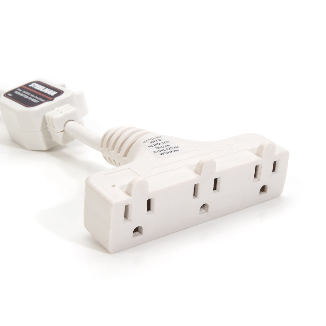 30-Foot Retractable Cord Reel with Triple Tap Receptacle and Inline ...