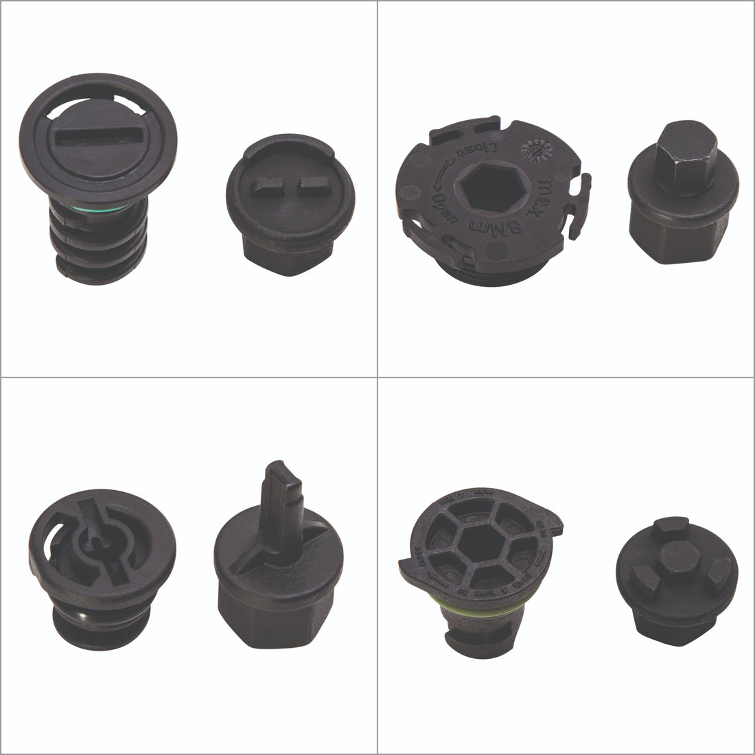 6-Piece Oil Drain Plug Wrench and Adapter Kit – Steelman Tools