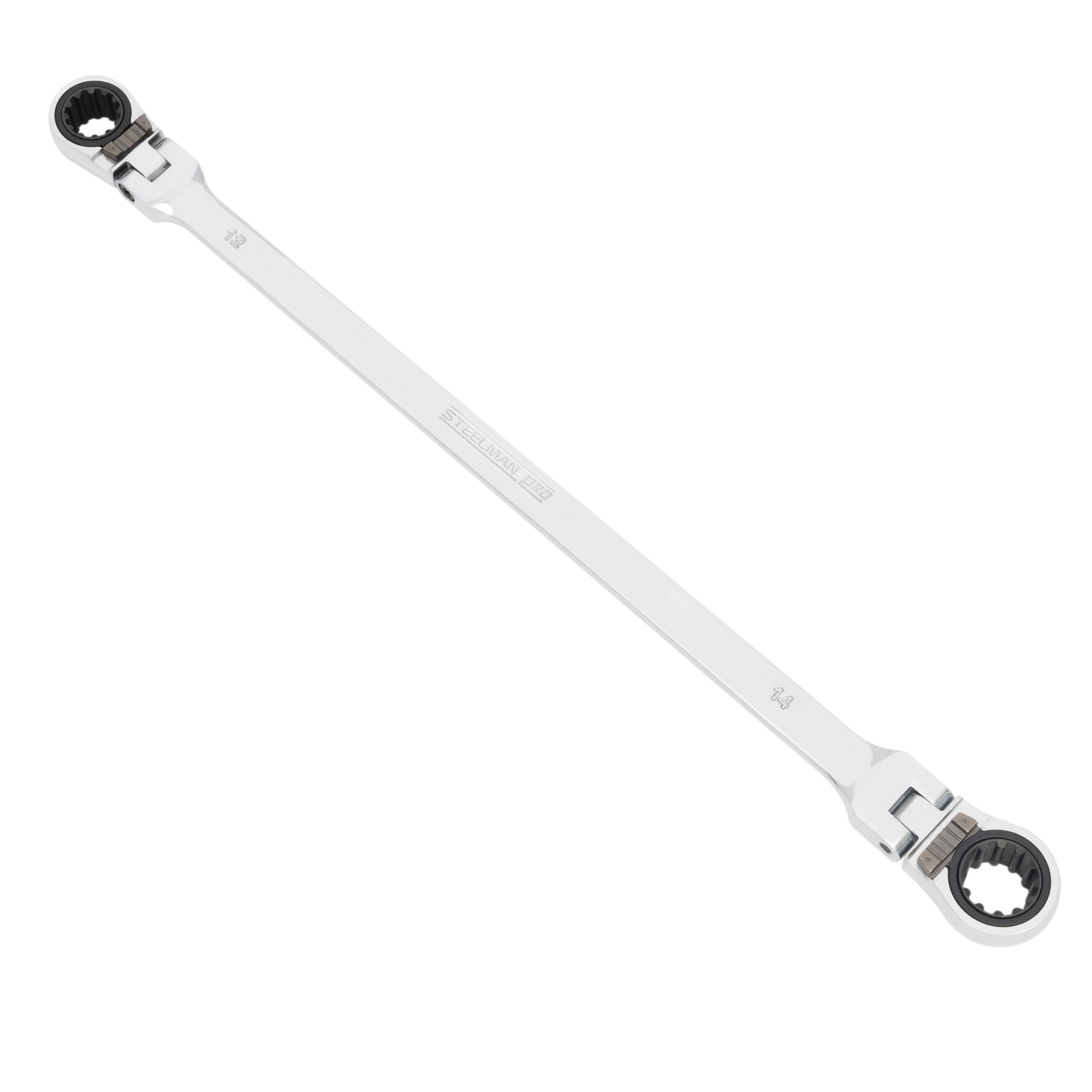 Steelman Pro 12Mm X 14Mm Flex-Head Double Box-End Deep Universal Spline ...