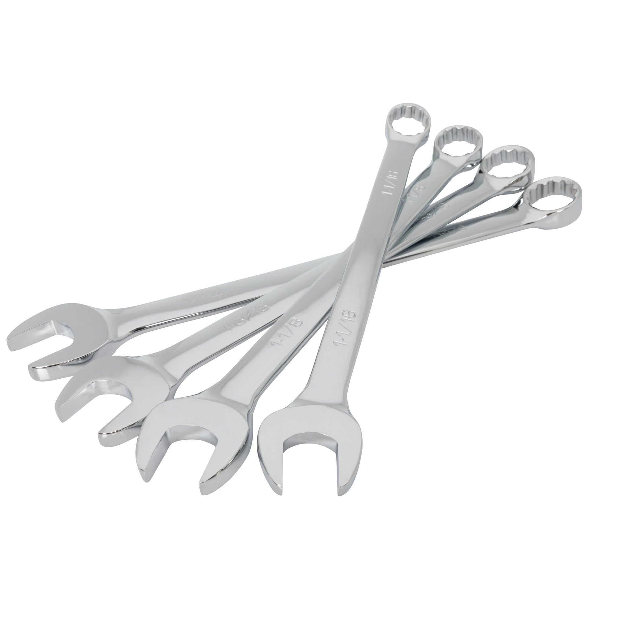 4-Piece Jumbo Combination Wrench Set (1-1/16, 1-1/8, 1-3/16, 1-1/4-Inch ...