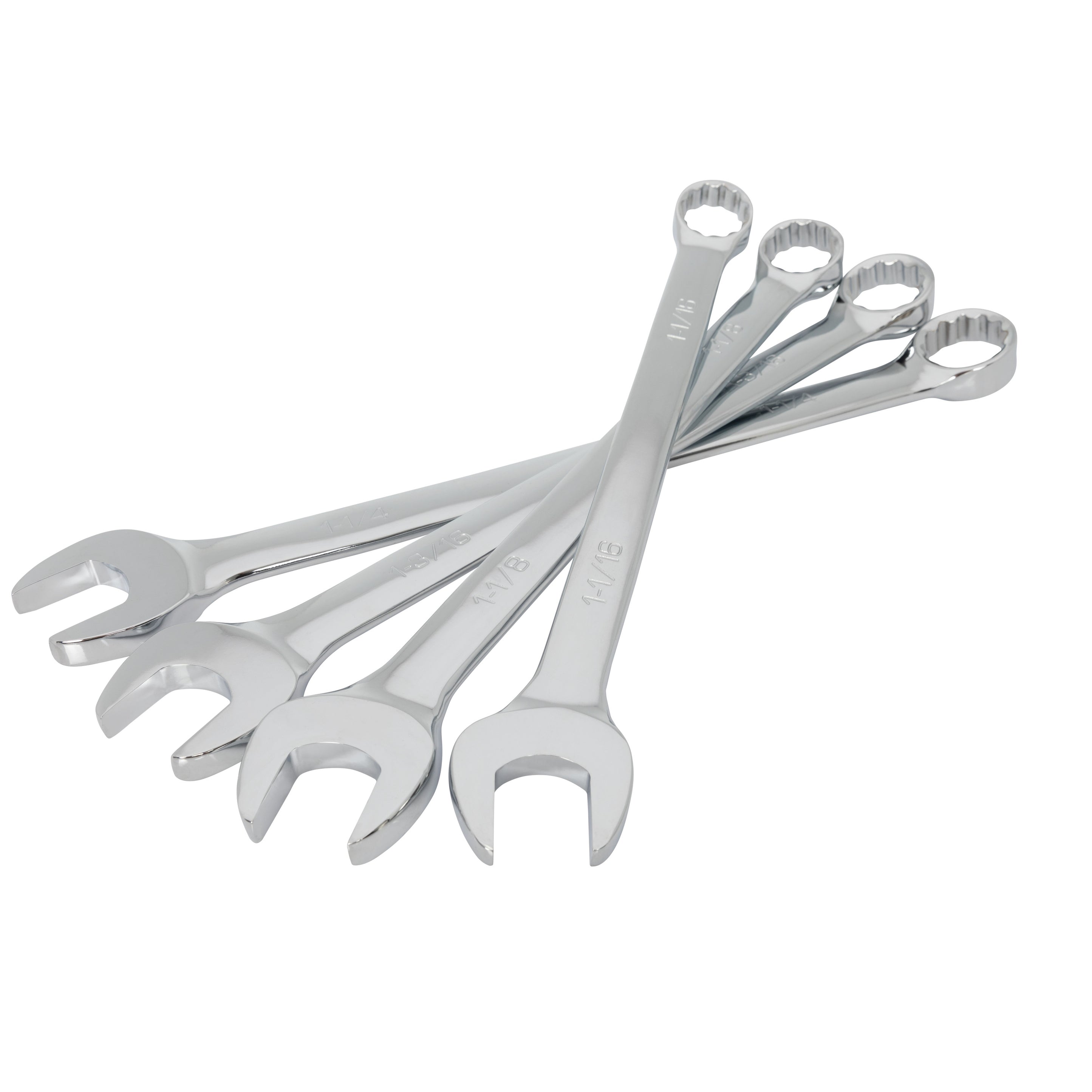 4-Piece Jumbo Combination Wrench Set (1-1/16, 1-1/8, 1-3/16, 1-1/4-Inch ...